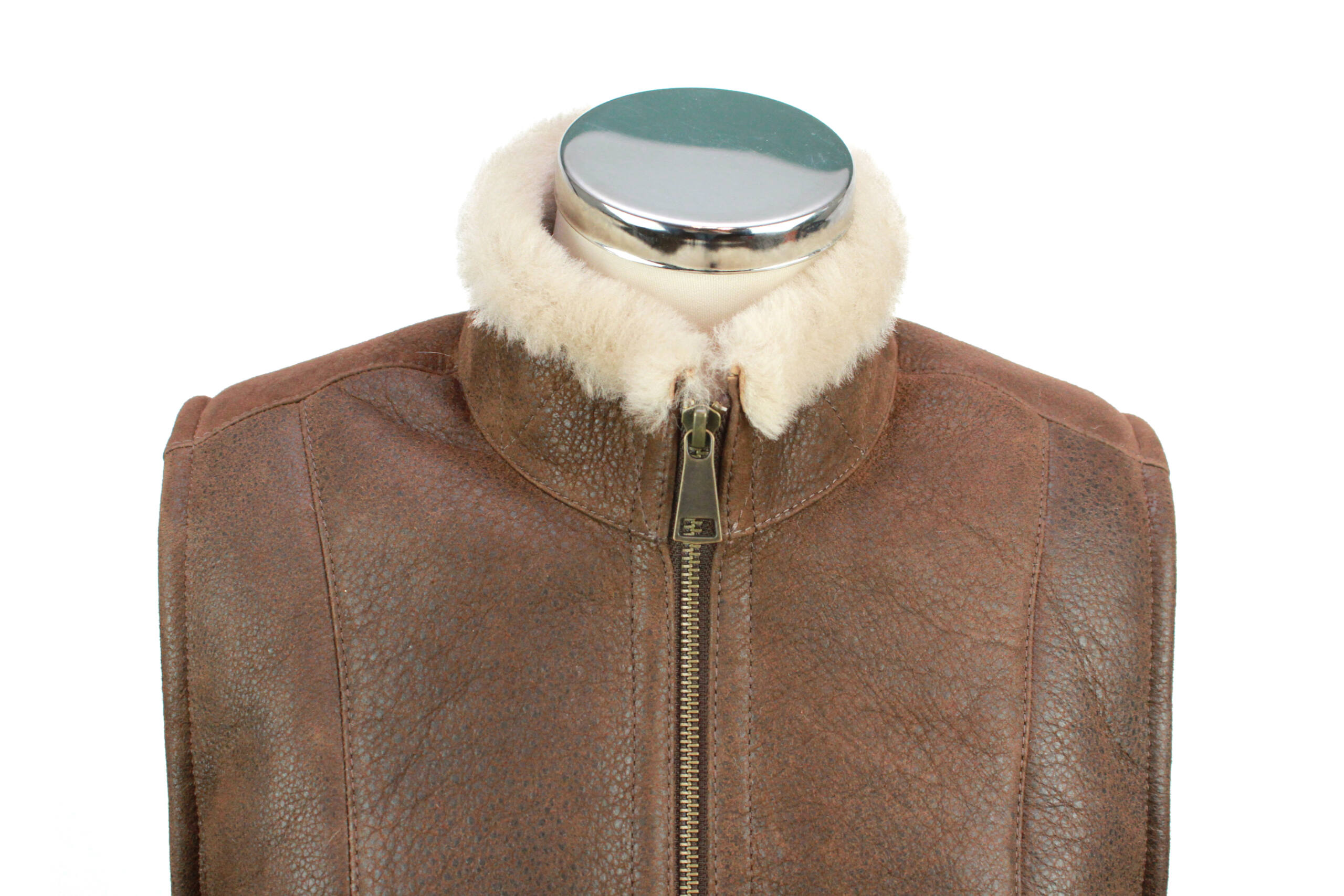 Harvey Men’s Sheepskin Chocolate Forrest Coloured Gilet | Argyll Jacket